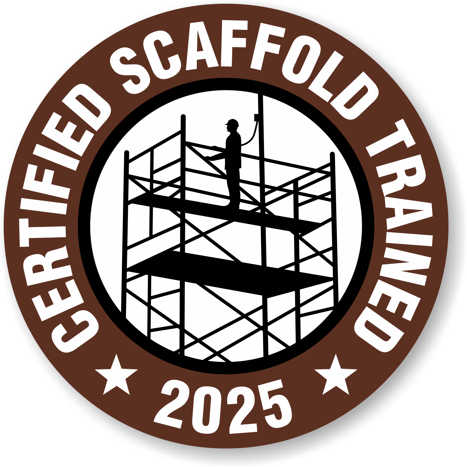 Hard Hat Stickers 3-Pack Danger Beware Of Scaffold Builder - Safety ...