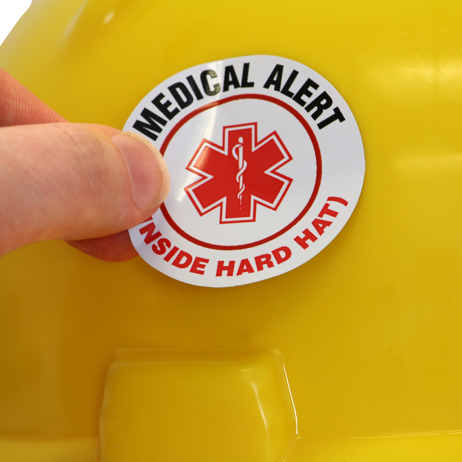 Hard Hat Medical Information Stickers At Alonzo Christensen Blog
