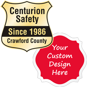 OSHA 10 and 30 Hour Trained Stickers