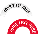 Crescent & Rocker Hard Hat Stickers