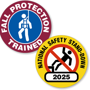 Customizable Safety Orienation Hardhat Stickers - Free Shipping